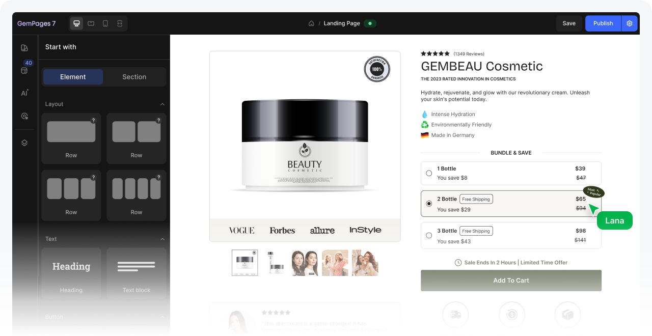 GemPages | Conversion-focused Storefront Builder for Shopify